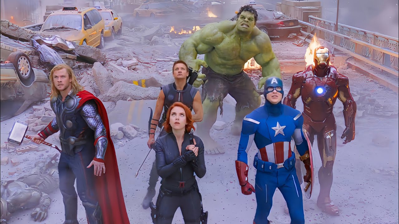 The Avengers (2012) - Avengers vs Chitauri Army Scene Part 2/5 - YouTube