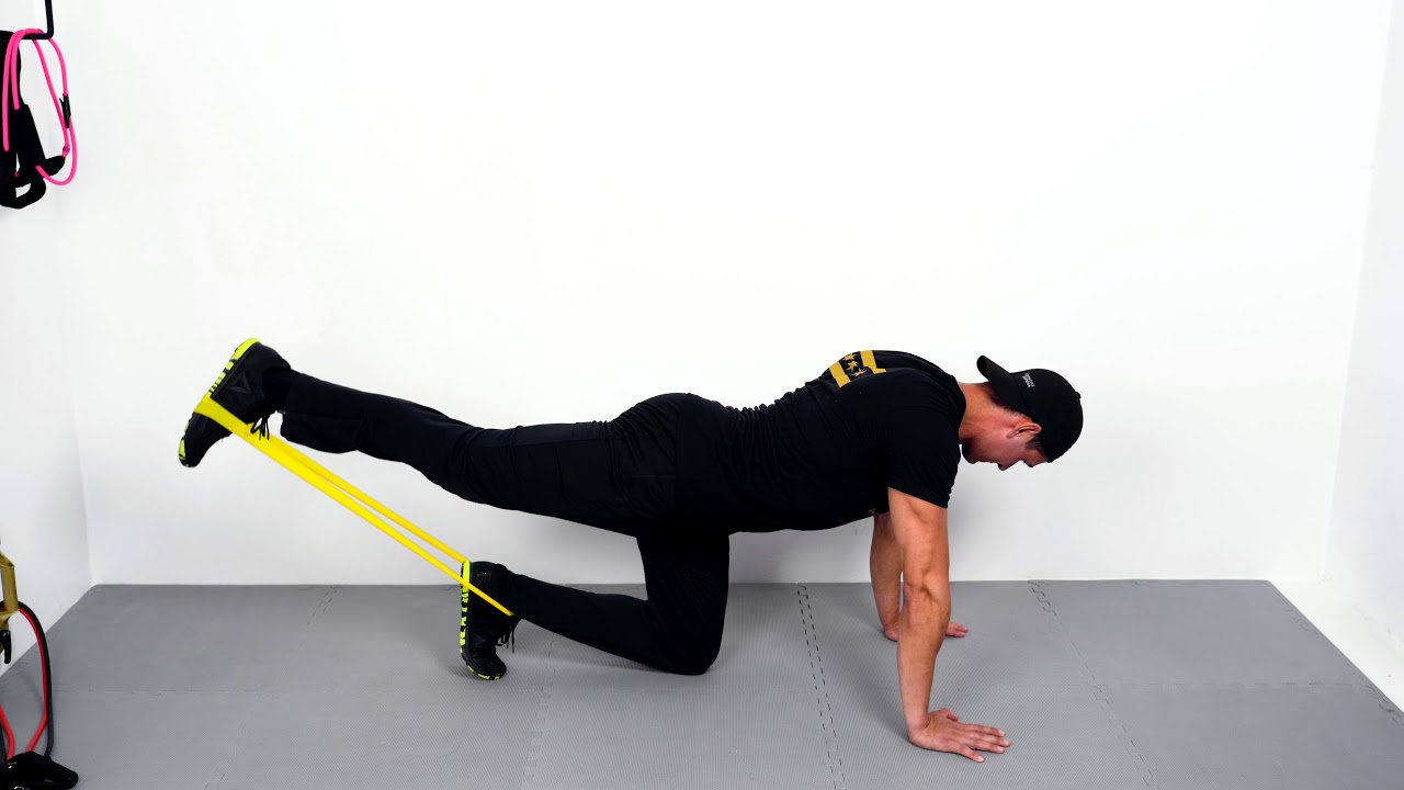 Mini Band Glute Kickback - YouTube