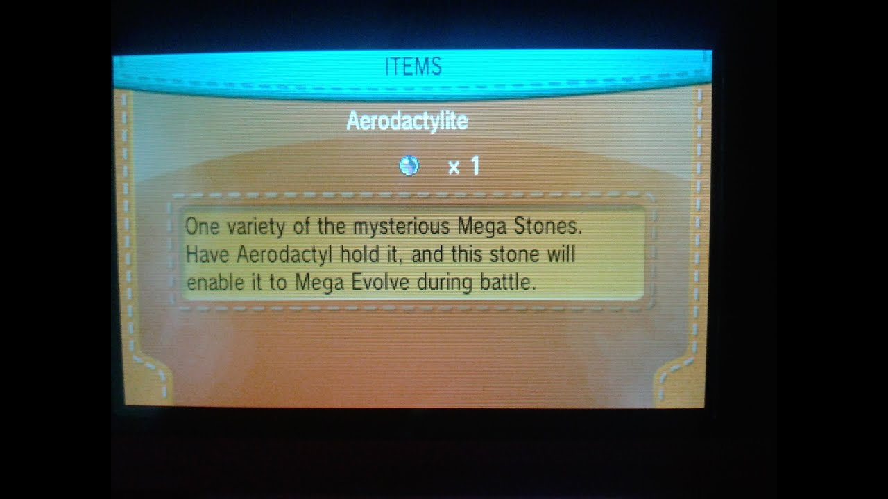 Pokemon X and Y Mega Stone Location: Aerodactylite! Get MEGA-Aerodactyl ...