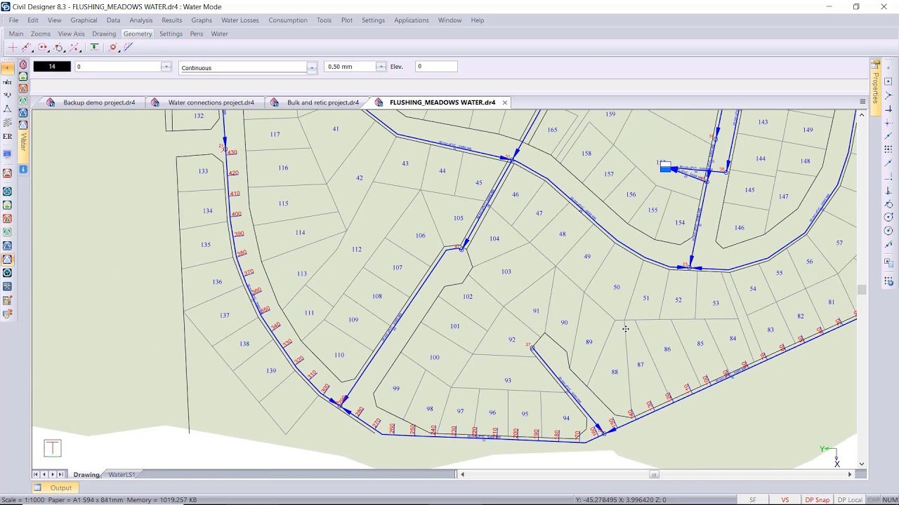 CIVIL DESIGNER software FAQ - Defining a water pipe route and ...