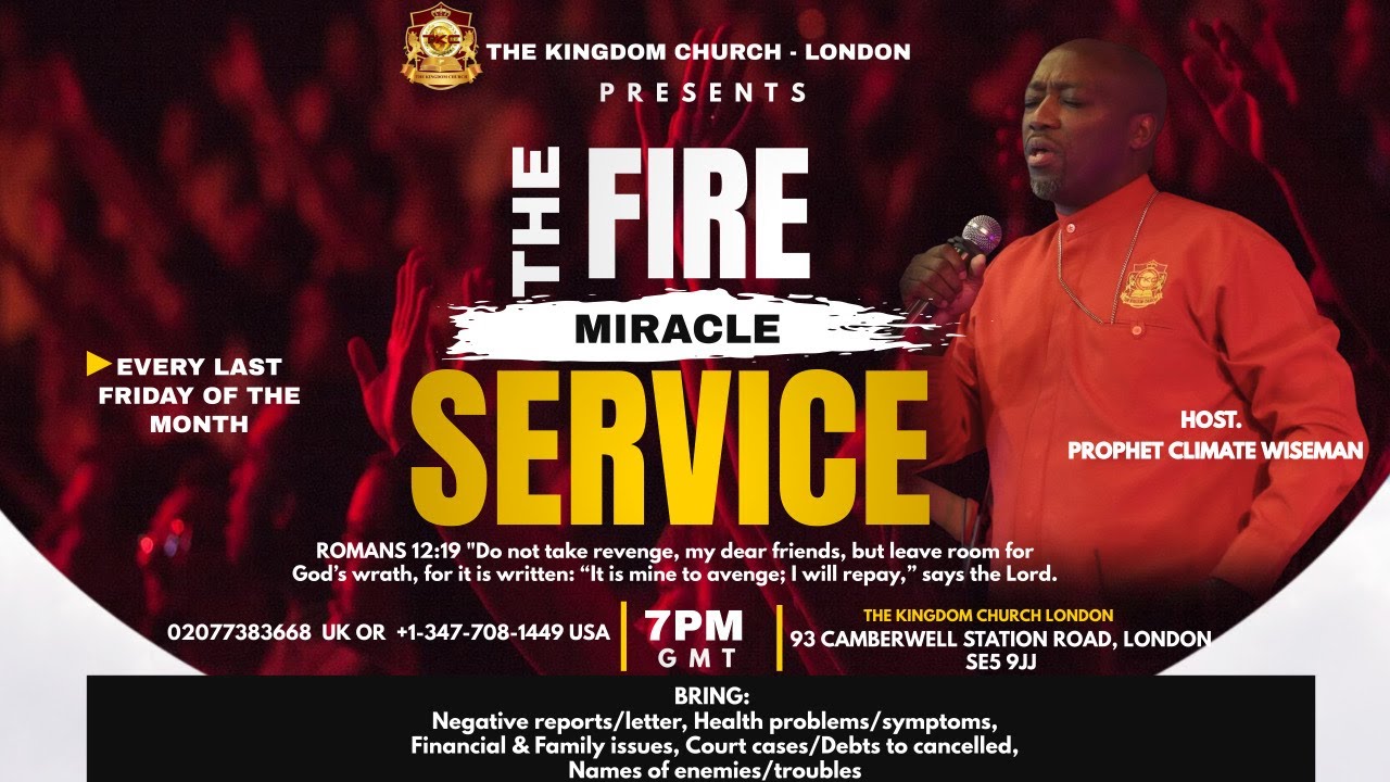 The Powerful Miracle Fire Service | Prophet Climate Wiseman - YouTube