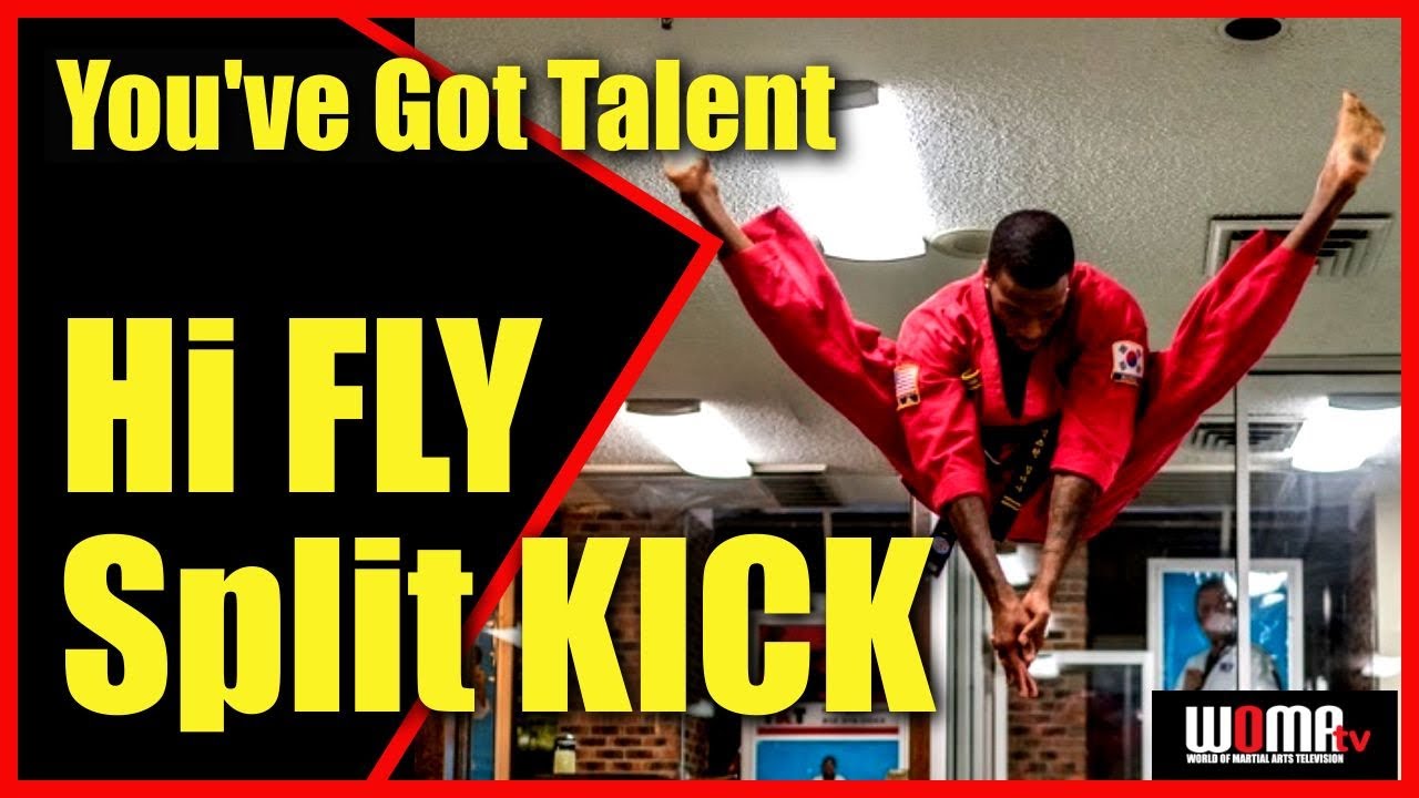 You've Got Talent Hi Fly Split KICK Taekwondo - YouTube