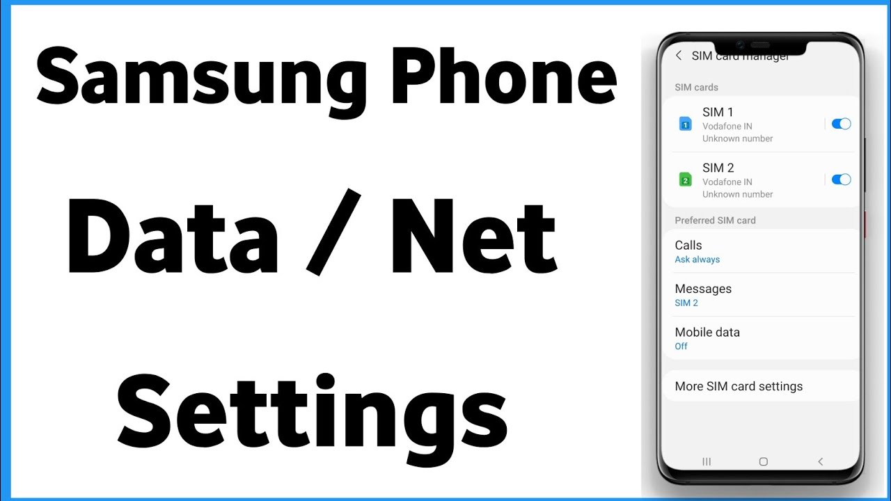 Samsung Mobile Me Net Setting Kaise Kare | Samsung Internet Settings ...