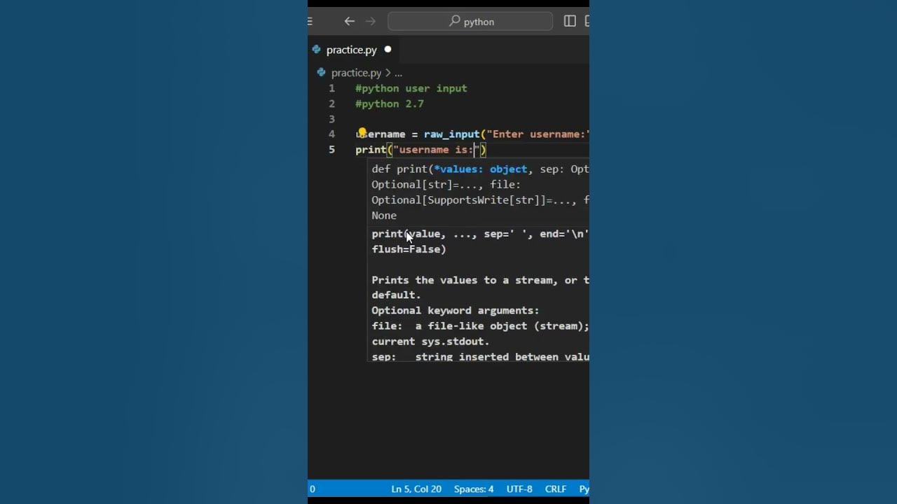 Python User Input Python Coding Pythonprogramming Code Pythoncoding Programming Youtube 9436