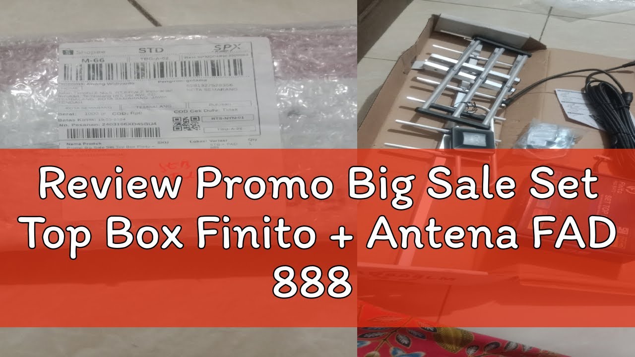 Review Promo Big Sale Set Top Box Finito + Antena FAD 888 - YouTube