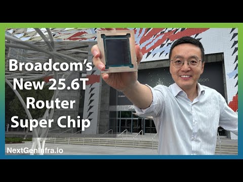 #OCPSummit23: Broadcom's new 25.6T Router Super Chip - YouTube