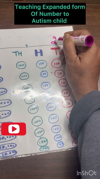 Teaching Number values to Autistic Child l Math concept to Autism # ...