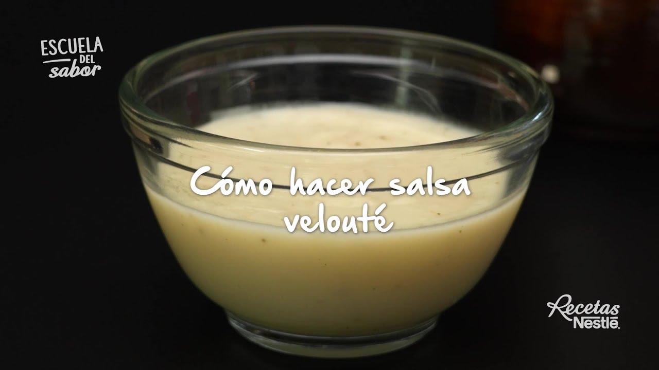 Cómo hacer salsa velouté - YouTube