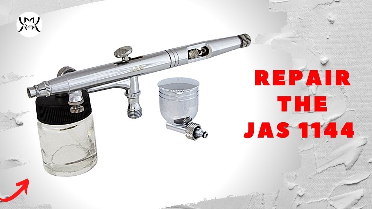 How to fix an airbrush yourself, Airbrush Jas 1144, airbrushing basics ...