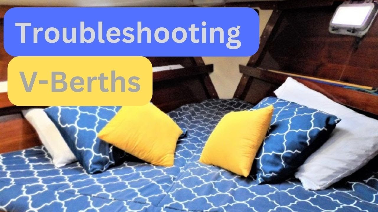Putting Sheets on a V-Berth Bed - YouTube