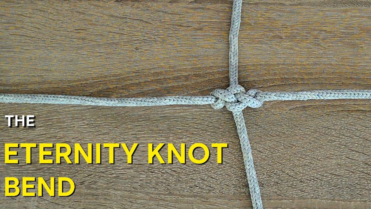 How to tie an Eternity knot bend. - YouTube