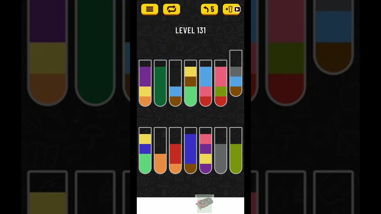 Water Sort Puzzle Level 125 To Level 145 By Lazy Gaming Life # ...