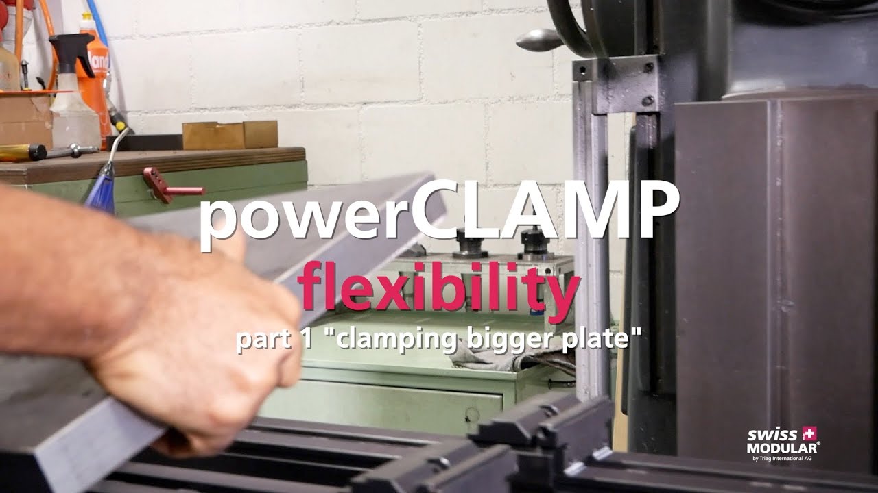 #powerCLAMP Part 1 - "clamping bigger plate" - #swissMODULAR🇨🇭 - YouTube