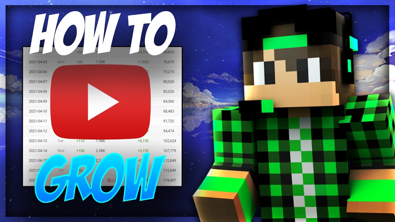 How to Grow YOUR Minecraft YouTube Channel | Tips & Tricks to Know ...