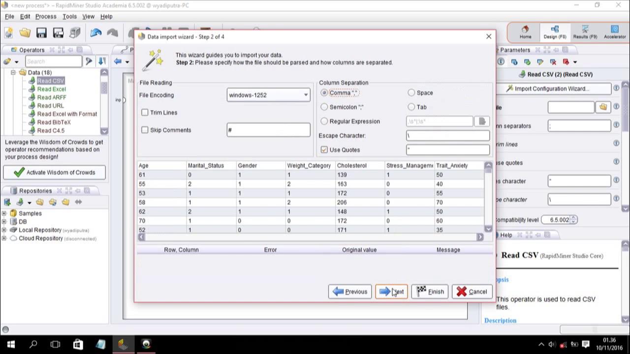 RapidMiner - Data Mining Logistic Regression (Dataset Training and ...