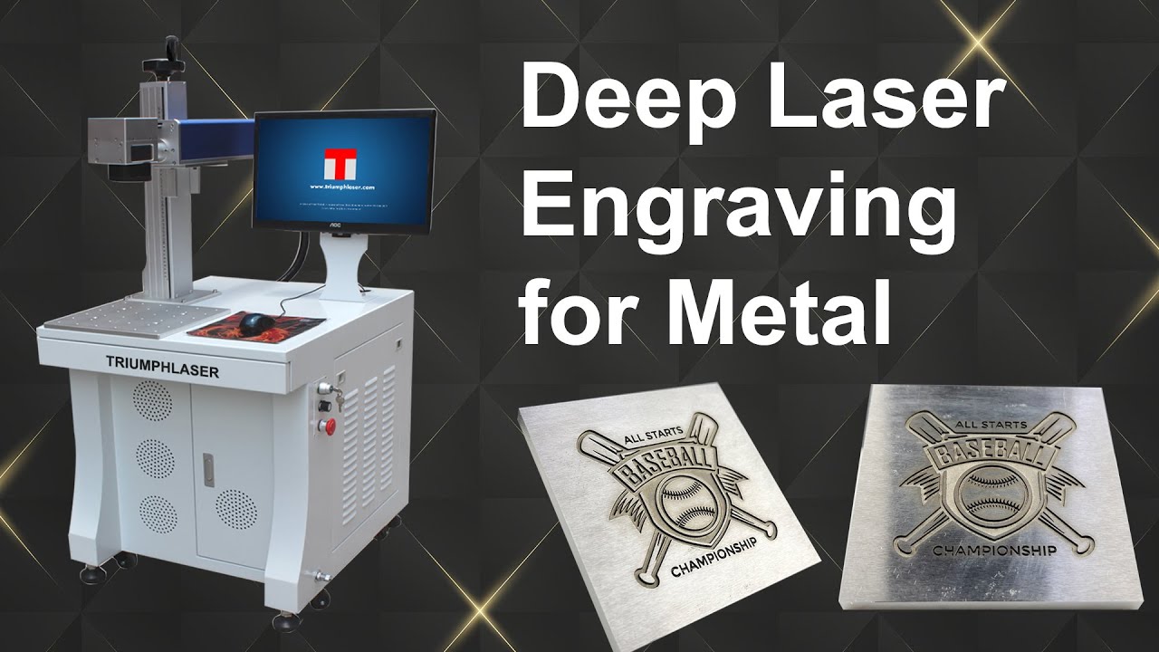 Deep laser engraving for die steel, triumph laser marking machine 50W ...