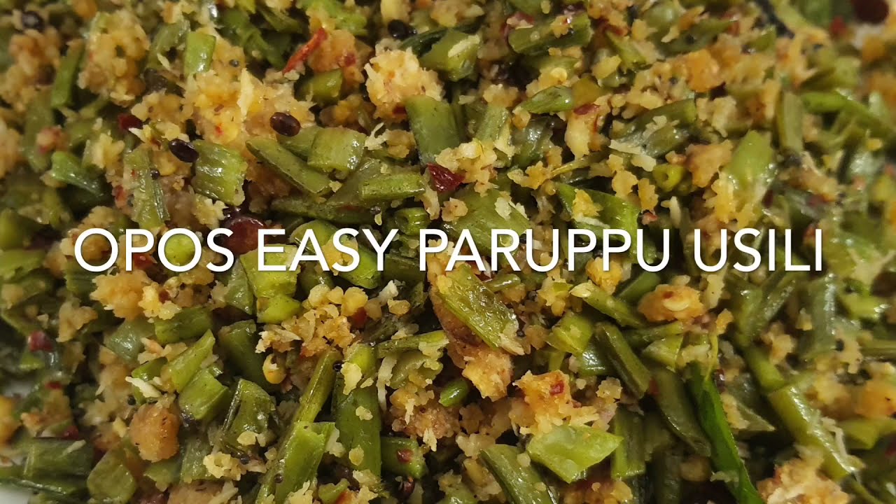 OPOS Easy Paruppu Usili - YouTube