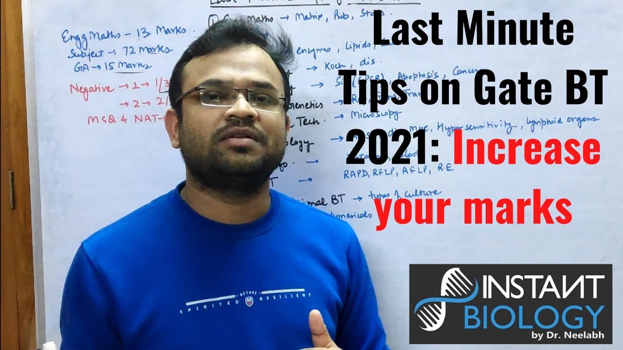 Last Minute Tips For Gate BT 2021: Increase your Marks - YouTube