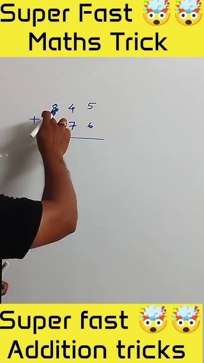 Super fast Maths trick || Maths trick || Math's addition trick #mathstricks #mathshorts #maths ...