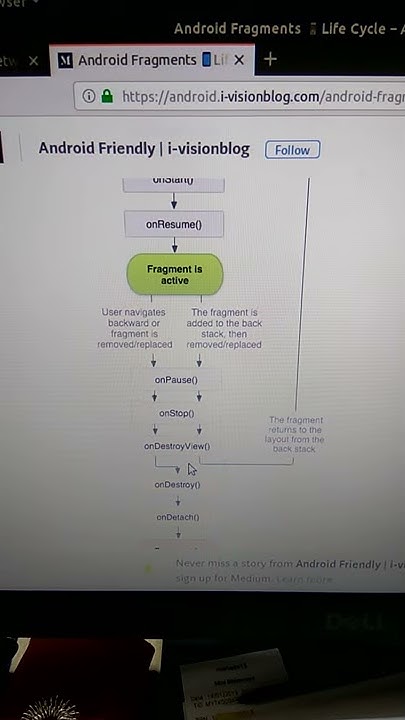 Android fragment lifecycle - YouTube