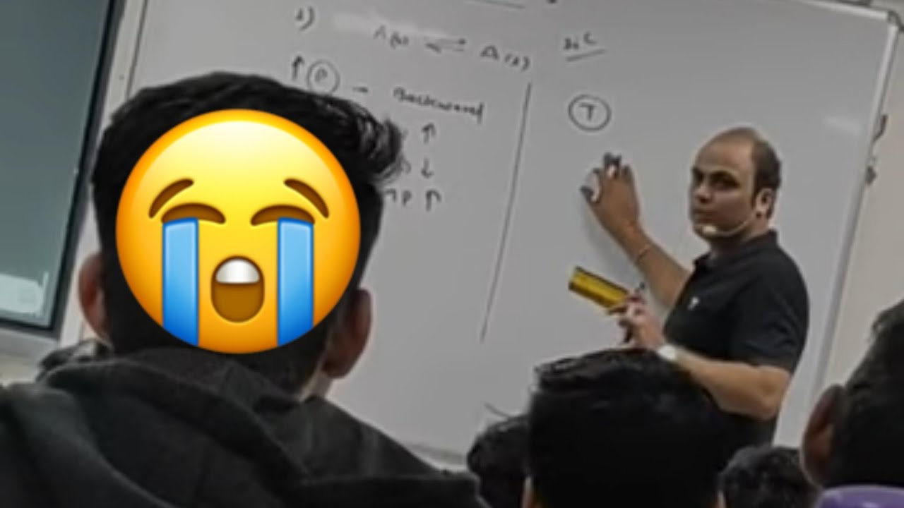 STUDENT CRYING IN CLASSROOM😳// Unacademy Kota/TNM sir physical ...