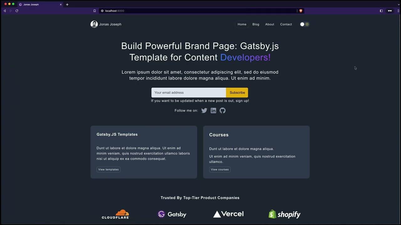 How to Use Gatsby Multipurpose Blog Theme for Content Developers - YouTube