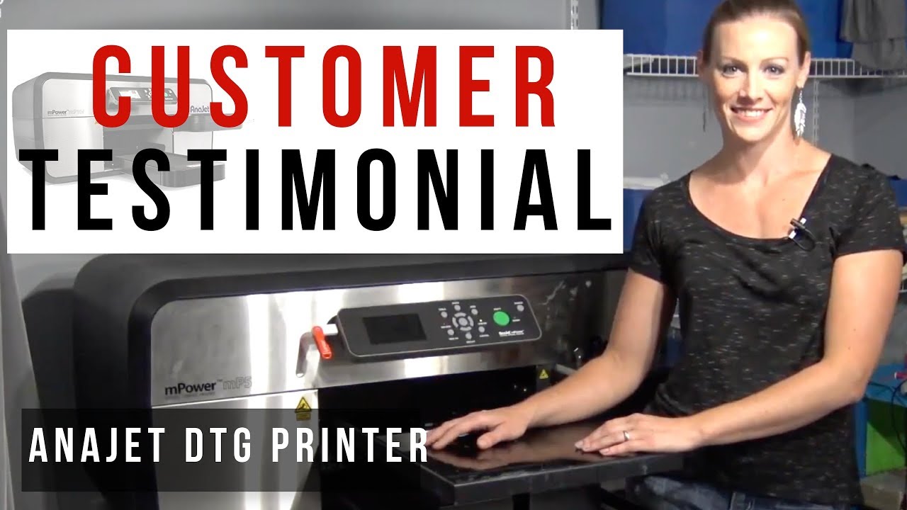 Anajet DTG Printers Customer Testimonial - YouTube