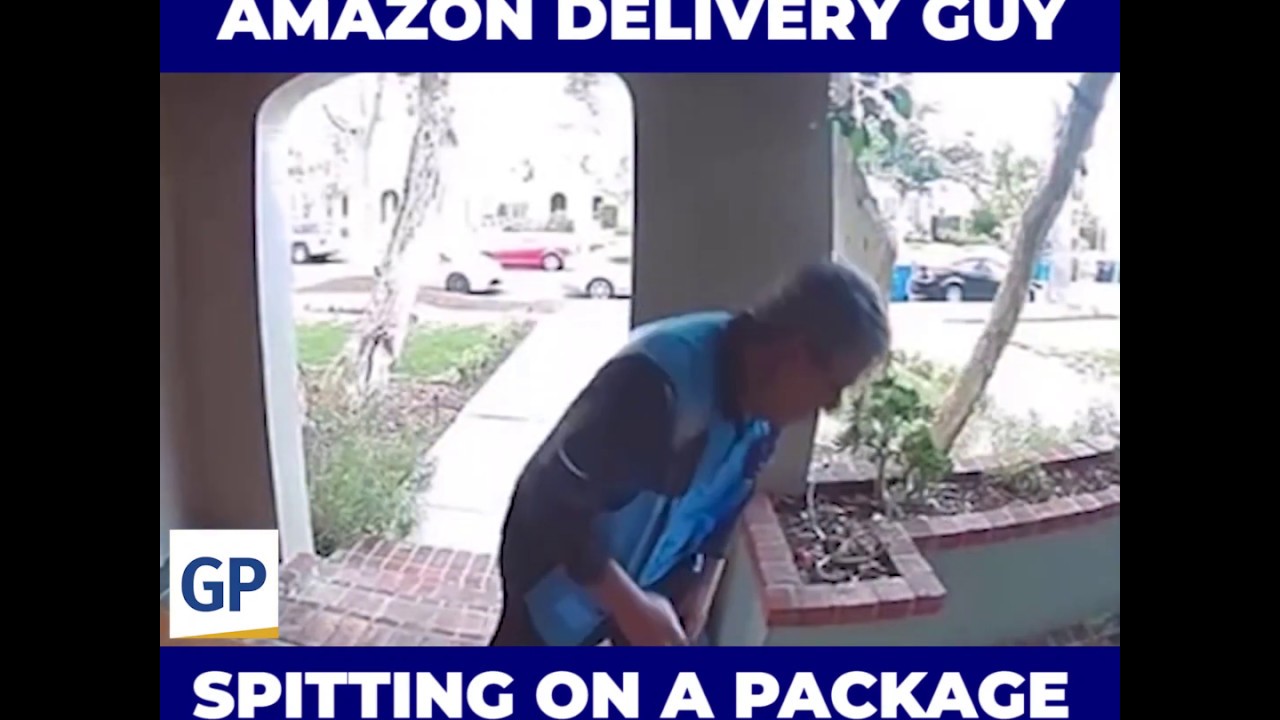 Disgusting! Amazon Delivery Guy Caught on Video Spitting On Package ...