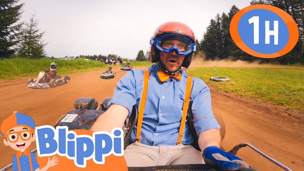Blippi's Go Kart Championship | Blippi | 🚌Wheels on the BUS Songs! | 🚌 ...