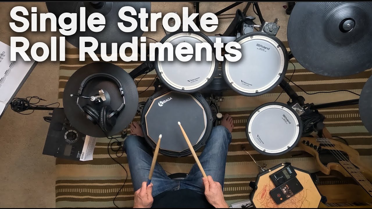 Single Stroke Roll Rudiments(Practice Log)-싱글스트록 루디먼트 연습기록 - YouTube