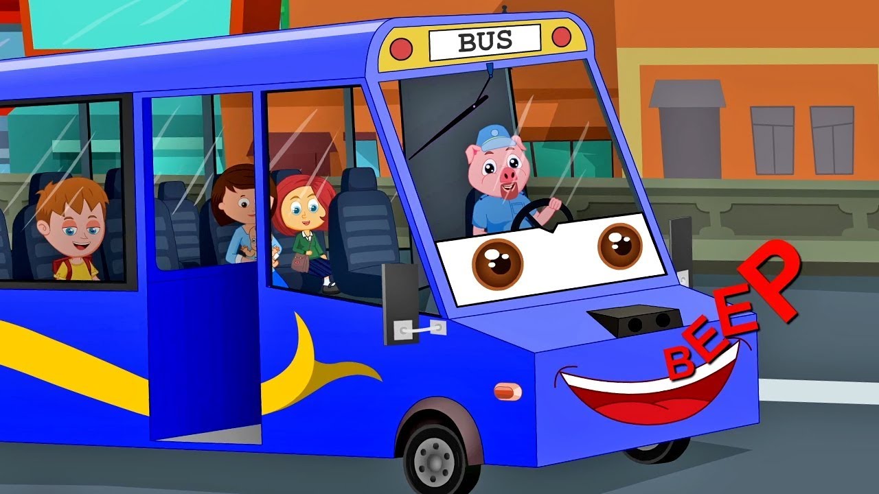 ruedas en el bus | canción de bus | rimas en español | niños poemas ...