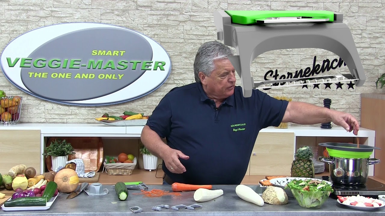 Veggiemaster Gemüsehobel und Schäler - YouTube