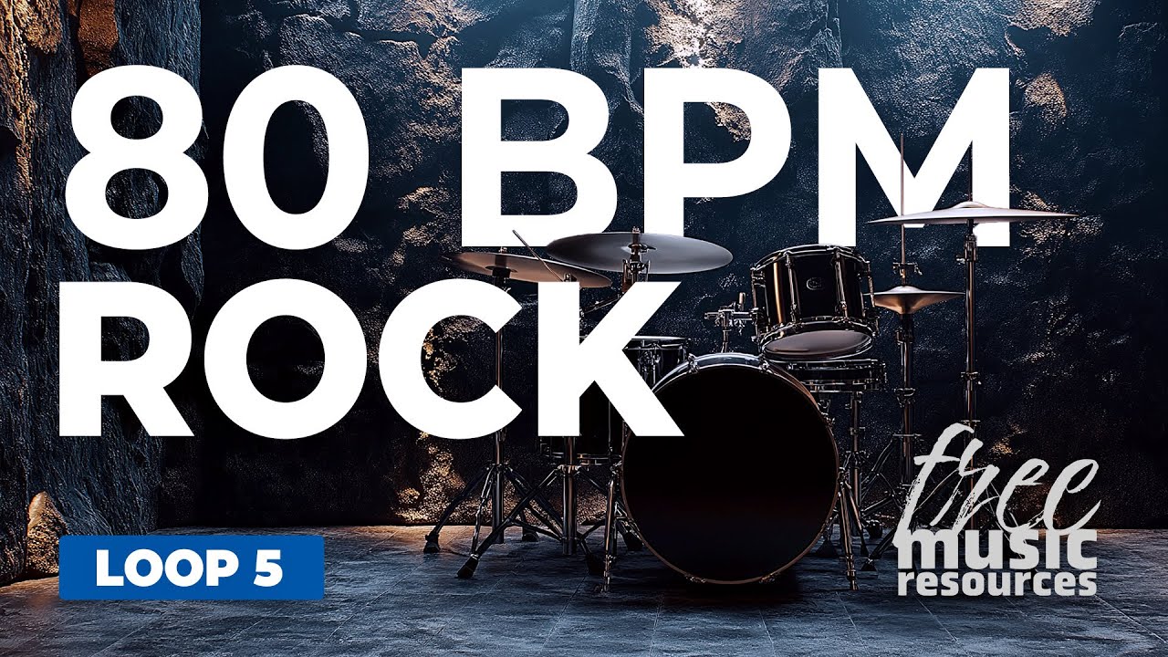 Free 80 BPM Rock Drum Loop WAV - Perfect for Hard Rock & Metal Tracks - YouTube