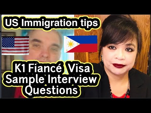 K1 Fiancé visa Interview samples questions - YouTube