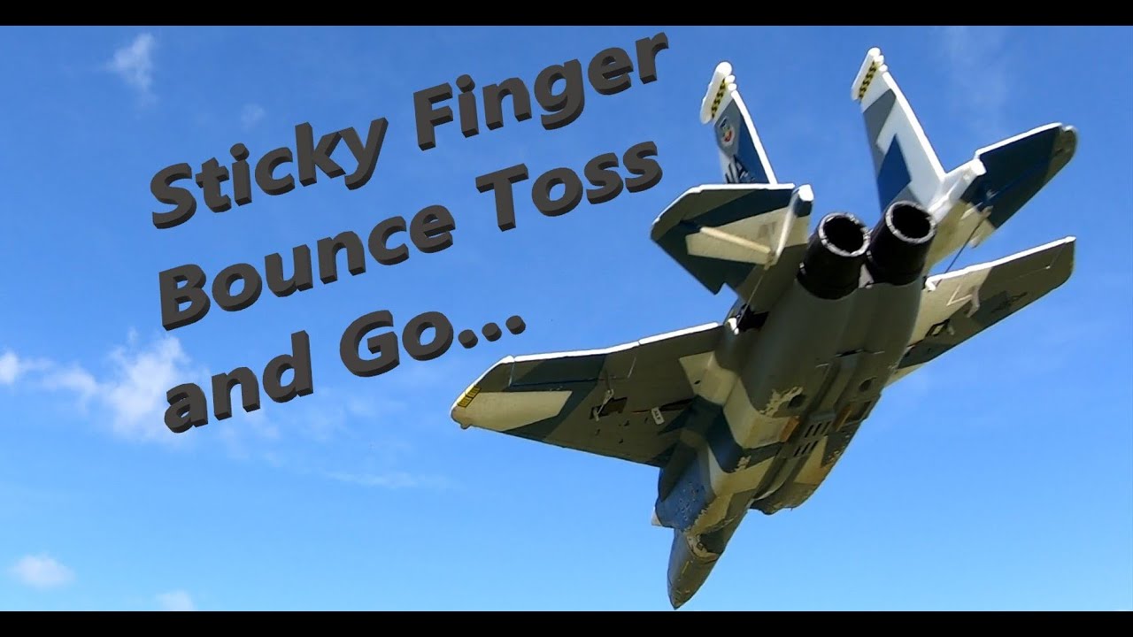Sticky Finger Eflite F15 Fun Flight East Gate Park - YouTube