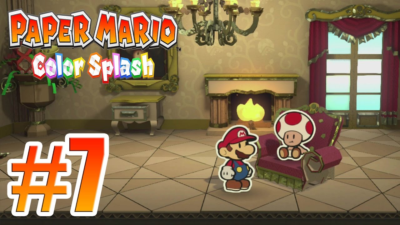 Paper Mario Color Splash Gameplay Walkthrough Part 7 + Gamepad Capture ...
