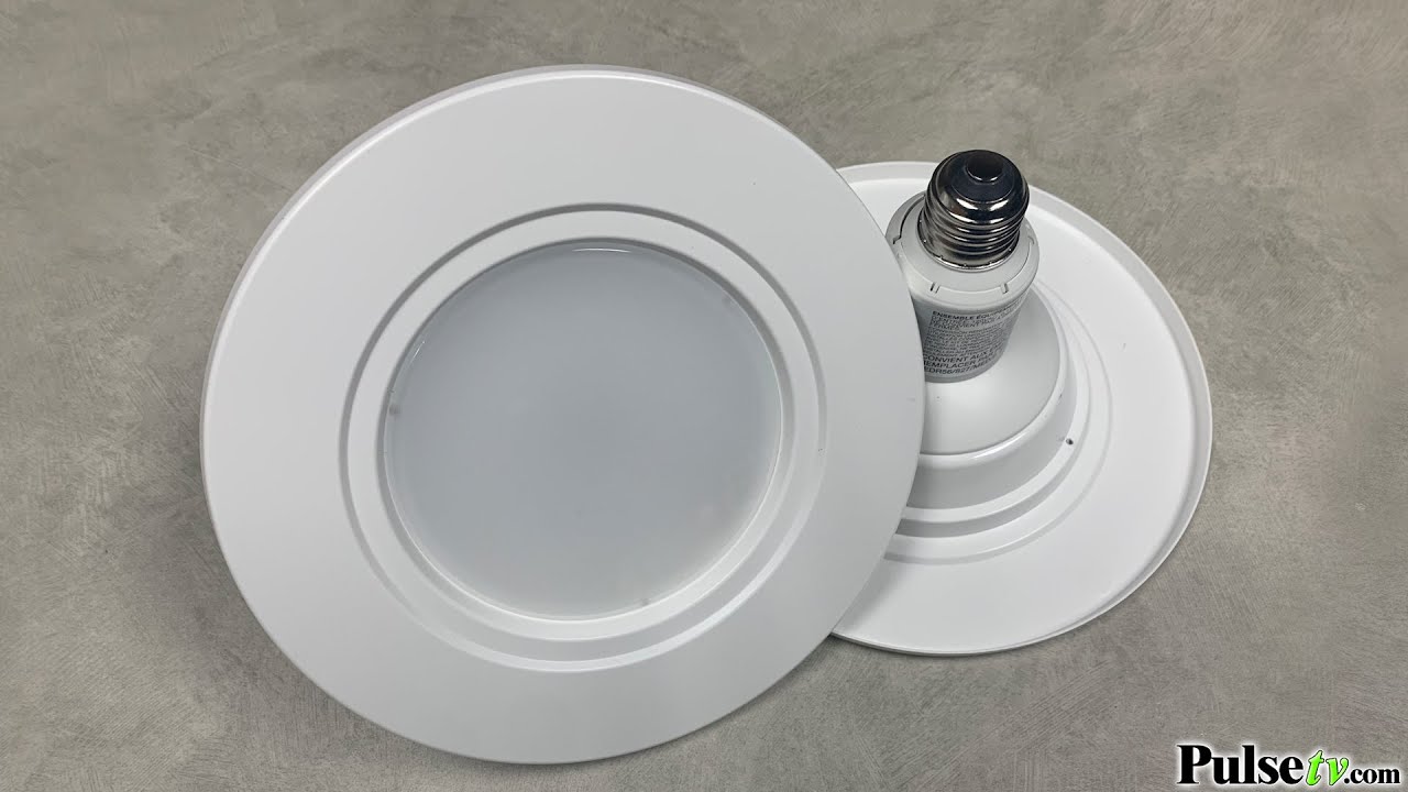 2 Pack InstaTRIM LED Recessed Can Light Kit - Dimmable 65W Equivalent ...