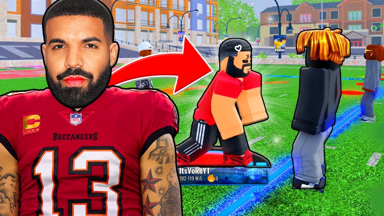 DRAKE Pulls up to the PARK In Ultimate Football! - YouTube