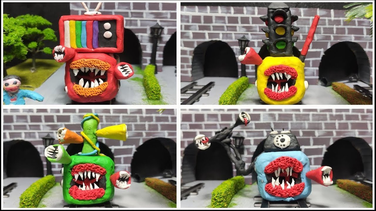 😱 Making TRAIN EATER & SIREN HEAD | Leovincible &Trevor Henderson ...