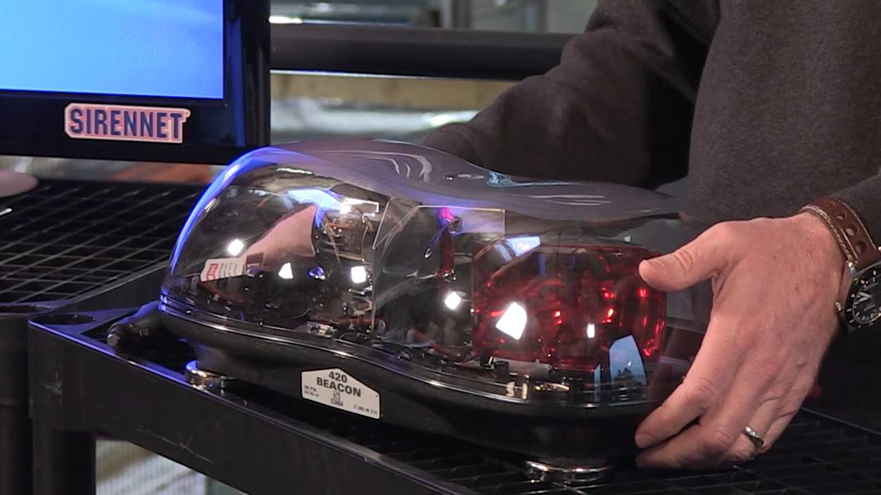 Code 3 420 Halogen Beacon Mini Lightbar - YouTube