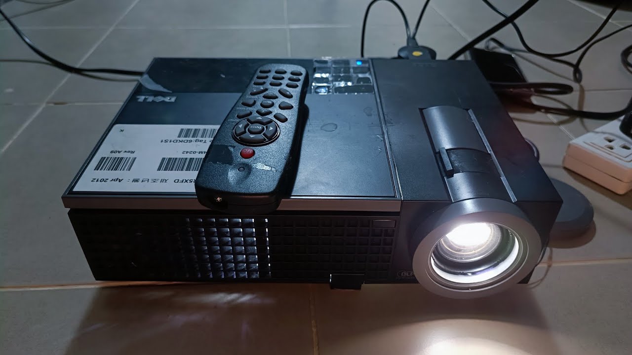โปรเจคเตอร์ความละเอียดสูง โปรเจคเตอร์แสงแรง Dell 1610 HD ความสว่าง 3500 ...