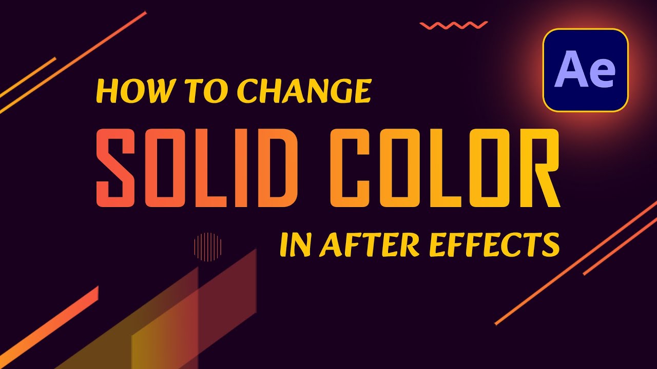 How To Add Solid Color Layer In After Effects YouTube How To Add Solid Color Layer In After Effects YouTube
