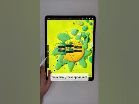 Procreate tips and tricks on how to access quick menus! - YouTube