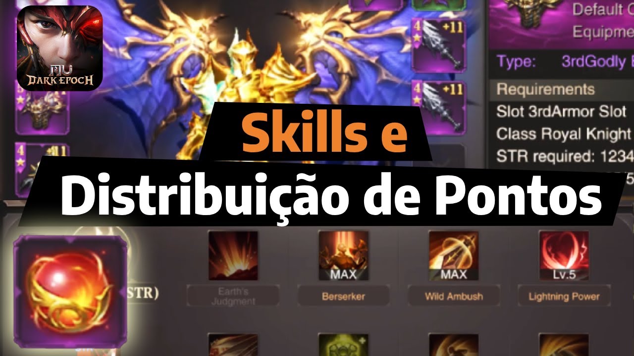 Skills e Pontos no MU: Dark Epoch - Otimize Seu Personagem! - YouTube