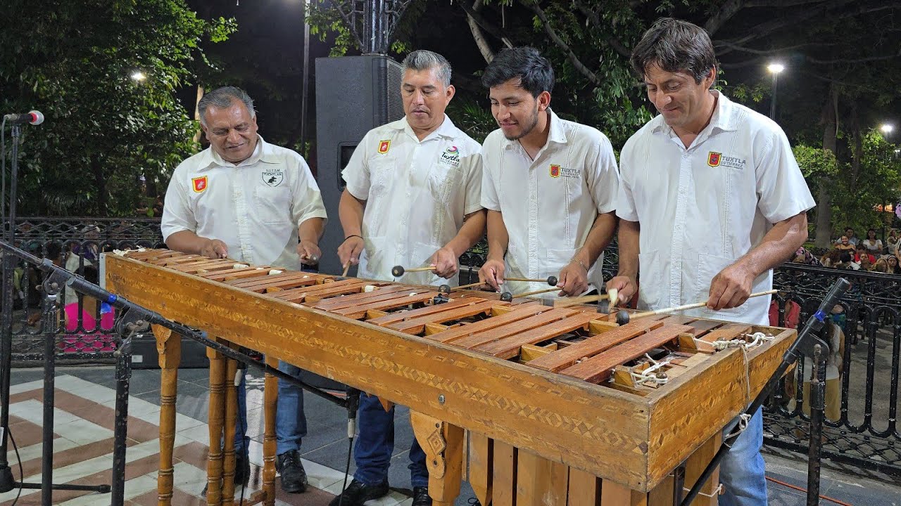 MARIMBA SANTA CECILIA CANCIONES PARQUE DE LA MARIMBA 🇲🇽TUXTLA GUTIÉRREZ ...