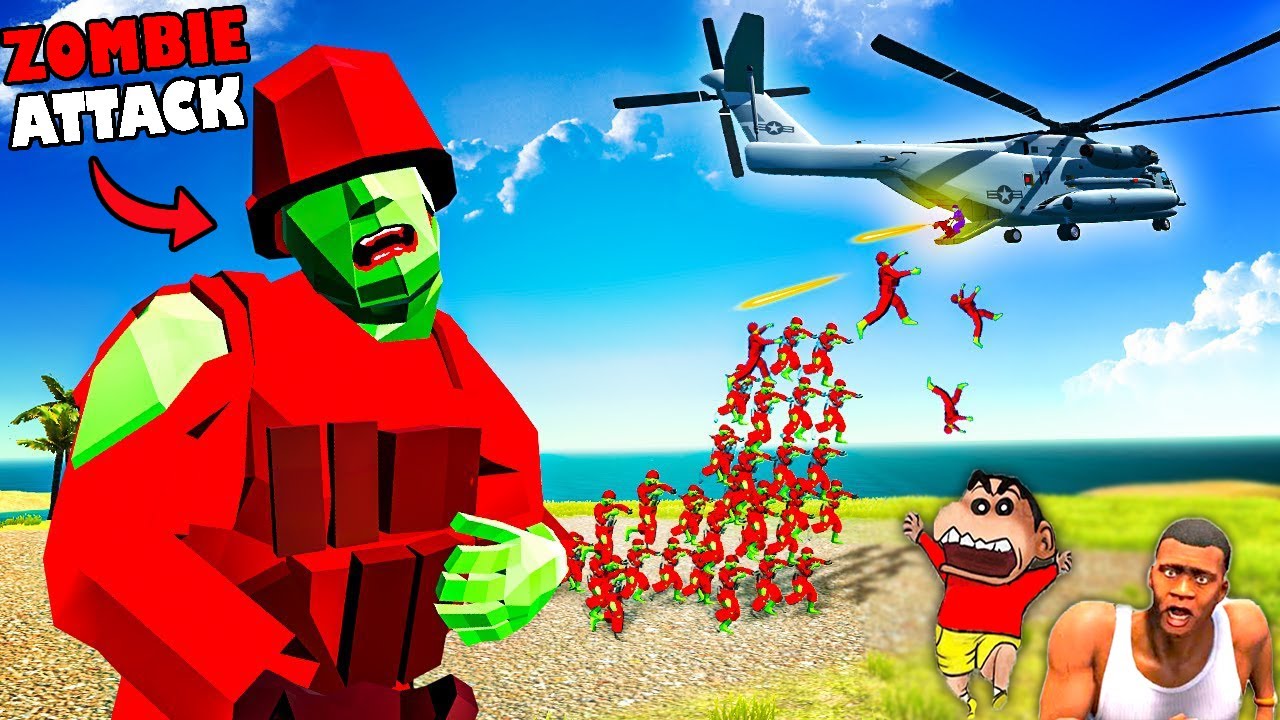 CHOP SHINCHAN Fighting ZOMBIE ATTACK in RAVENFIELD | ZOMBIE APOCALYPSE ...