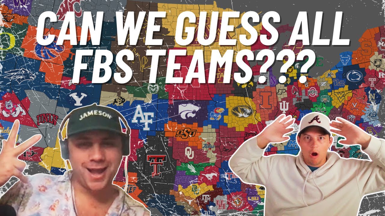 Can We Name Every FBS College Football Team? - YouTube