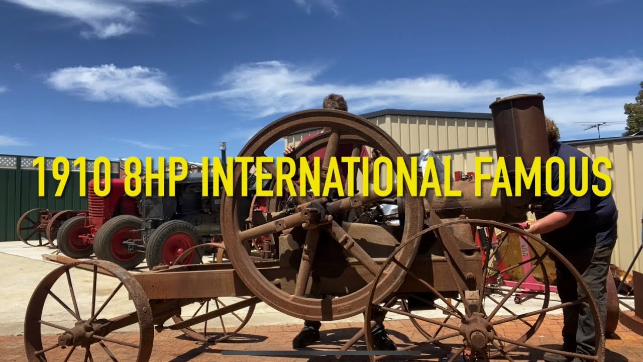 1910 8hp international famous. First start In 50years + - YouTube