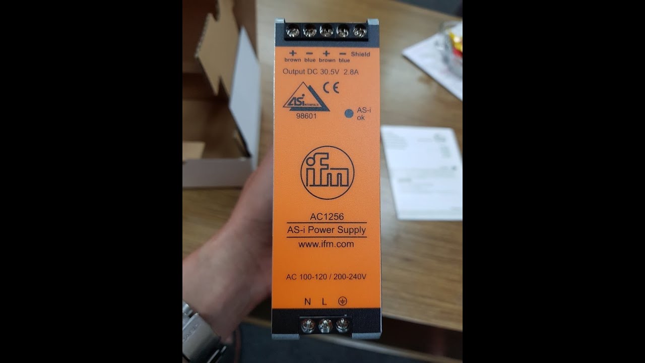 [Thường có sẵn] Bộ nguồn Asi IFM AC1256, AC1216 - YouTube