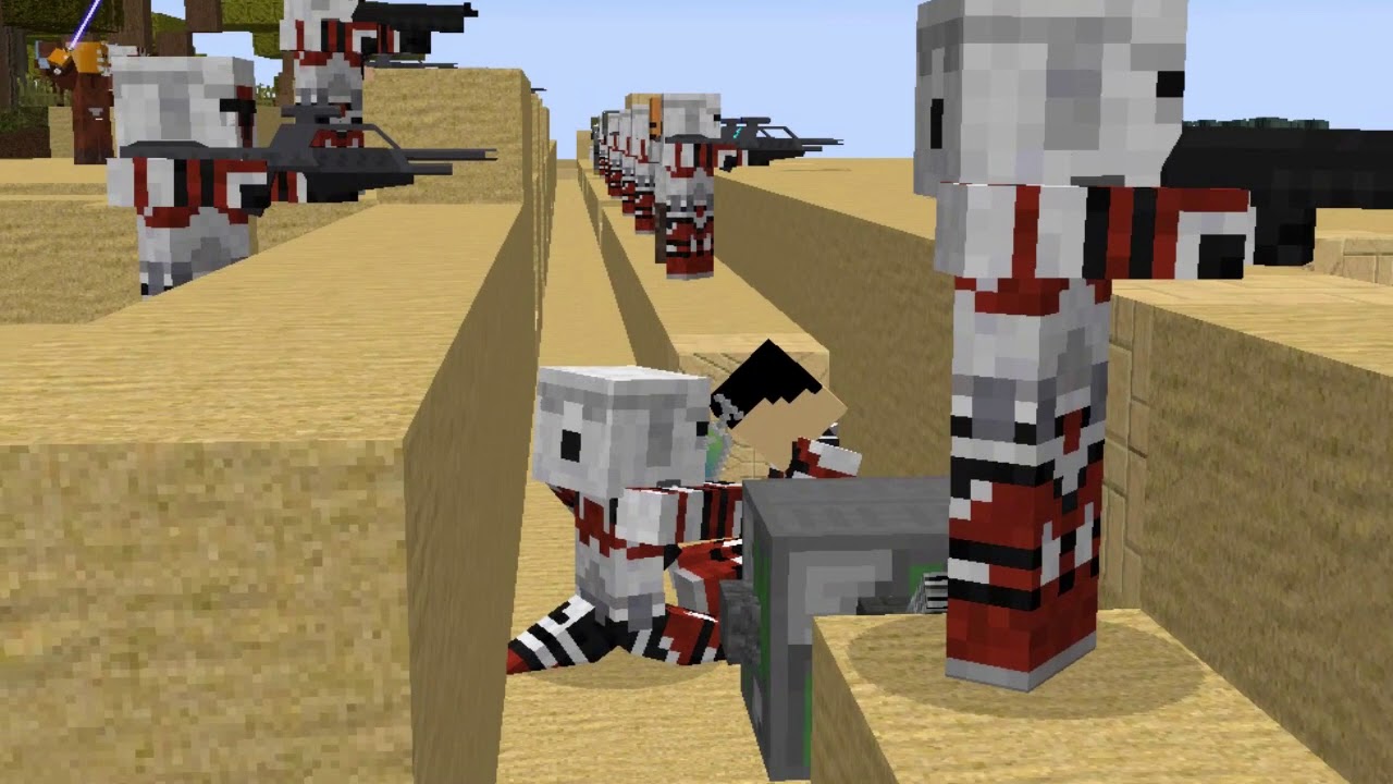 MINECRAFT MAP: Battle Droid Attack on Republic defence - Ryloth THE ...